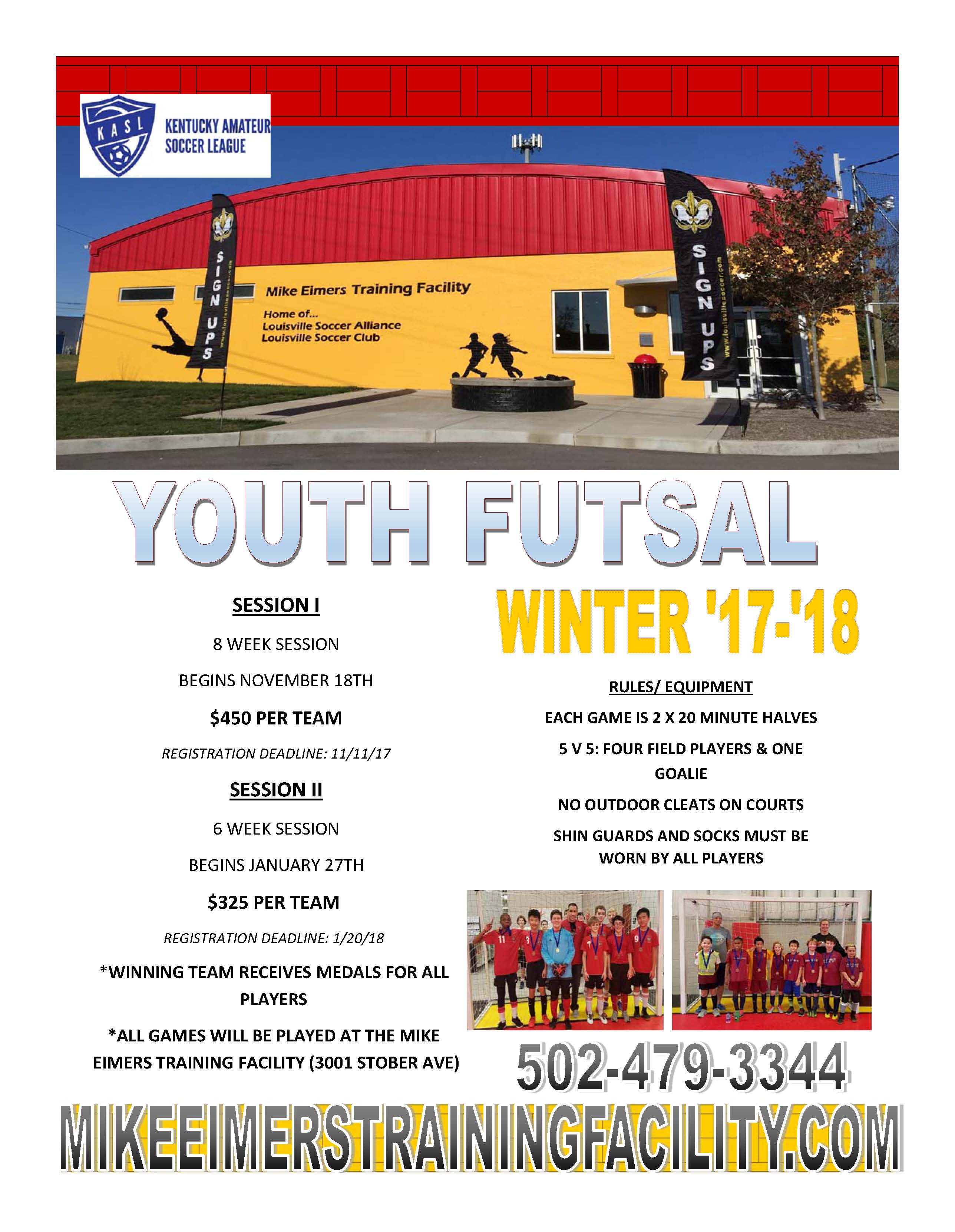 Youth - Futsal League Information | Louisville Futsal Leagues